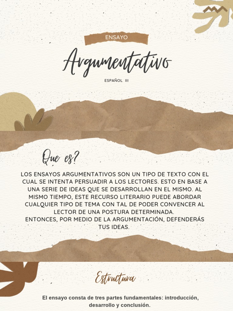 Ensayó Argumentativo | PDF | Ensayos
