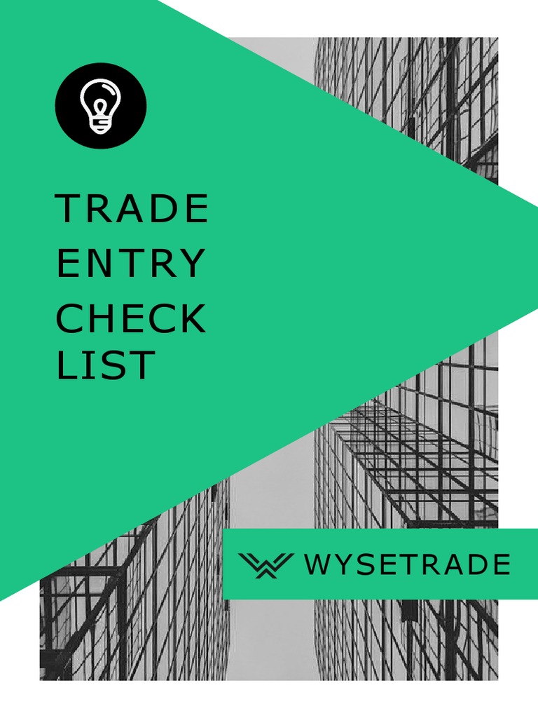 Trade Entry Checklist Wysetrade | PDF