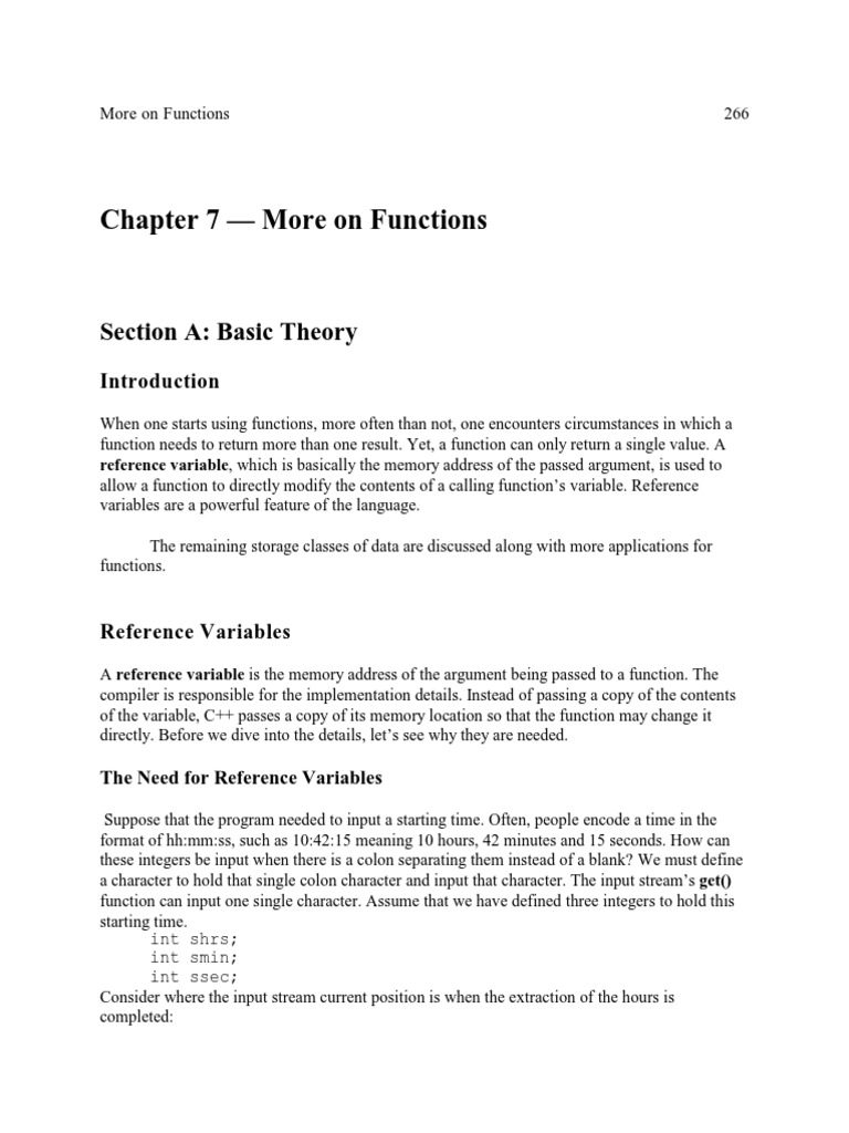 Chapter 07 Pdf Parameter Computer Programming Variable Computer Science 0990