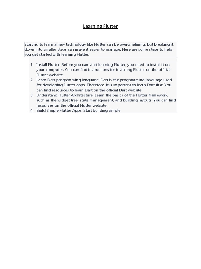 Learning Flutter | PDF