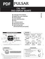 Fossil Watch Instructions - English | PDF | Watch | Timer
