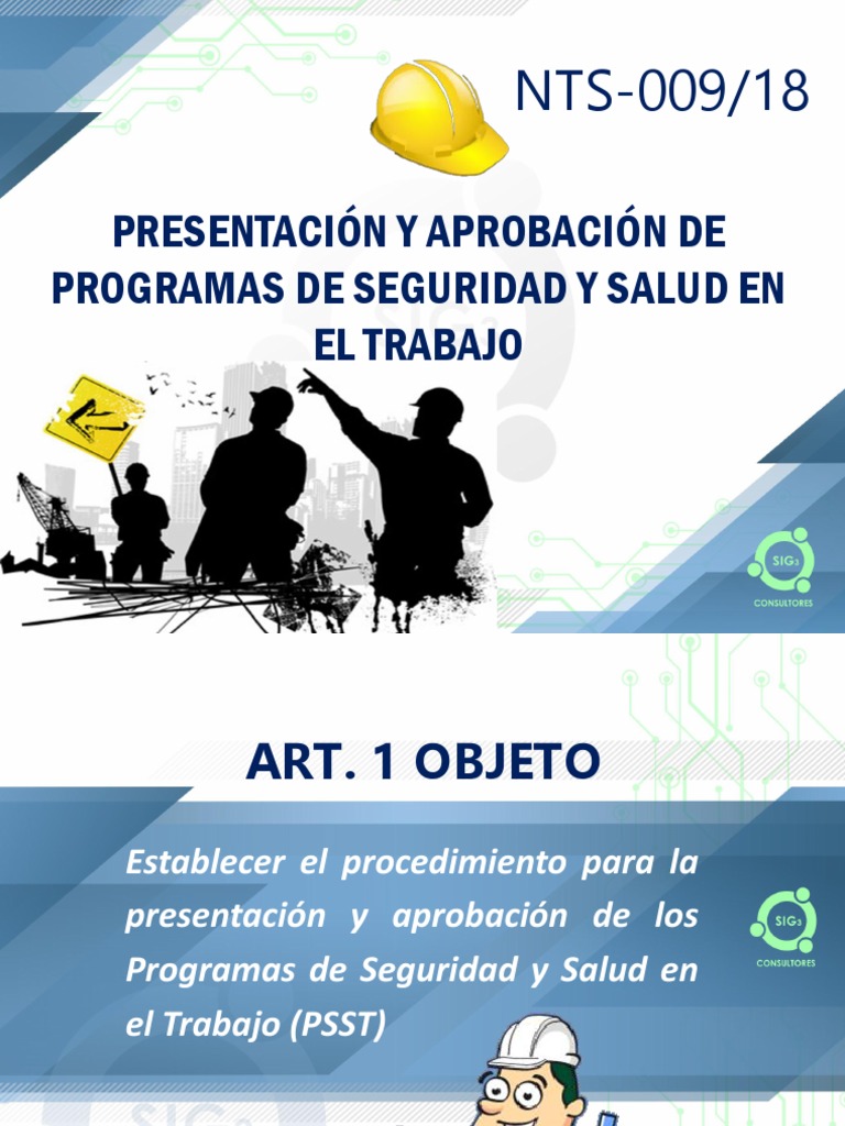 3) Nts-009-18 Presentación y Aprobación PSST - Art. 1 y 2 | PDF | Seguridad y salud ocupacional
