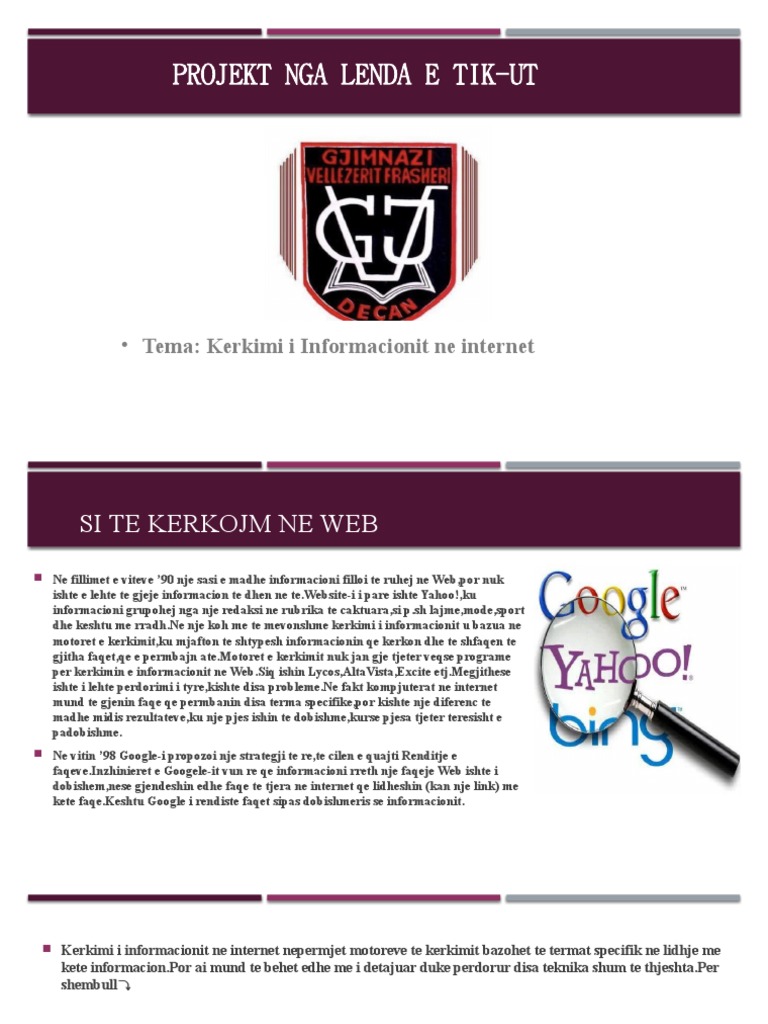 Projekt Ne TIK | PDF