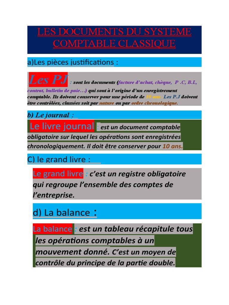 Comptabilité Générale Cours | PDF