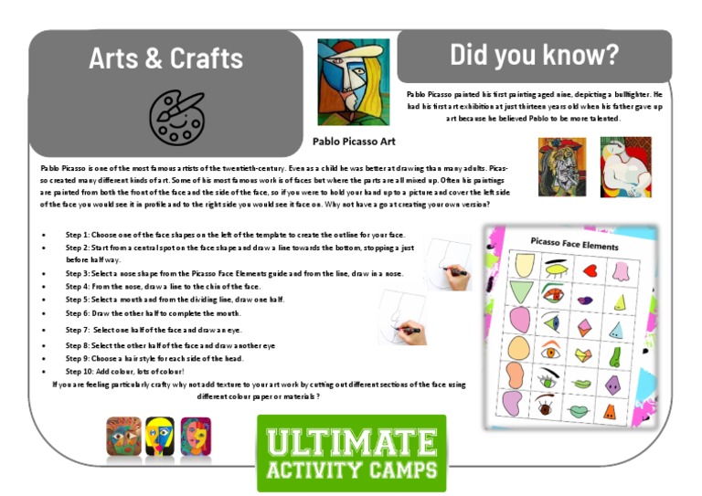 Create Your Own Picasso Face Art | PDF