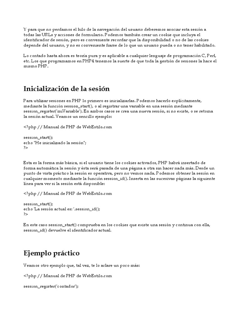 Conseptos Basicos php-6 | PDF | Cookie HTTP | Servidor web