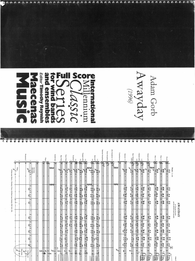 Adam Gorb - Awayday - Partitura | PDF