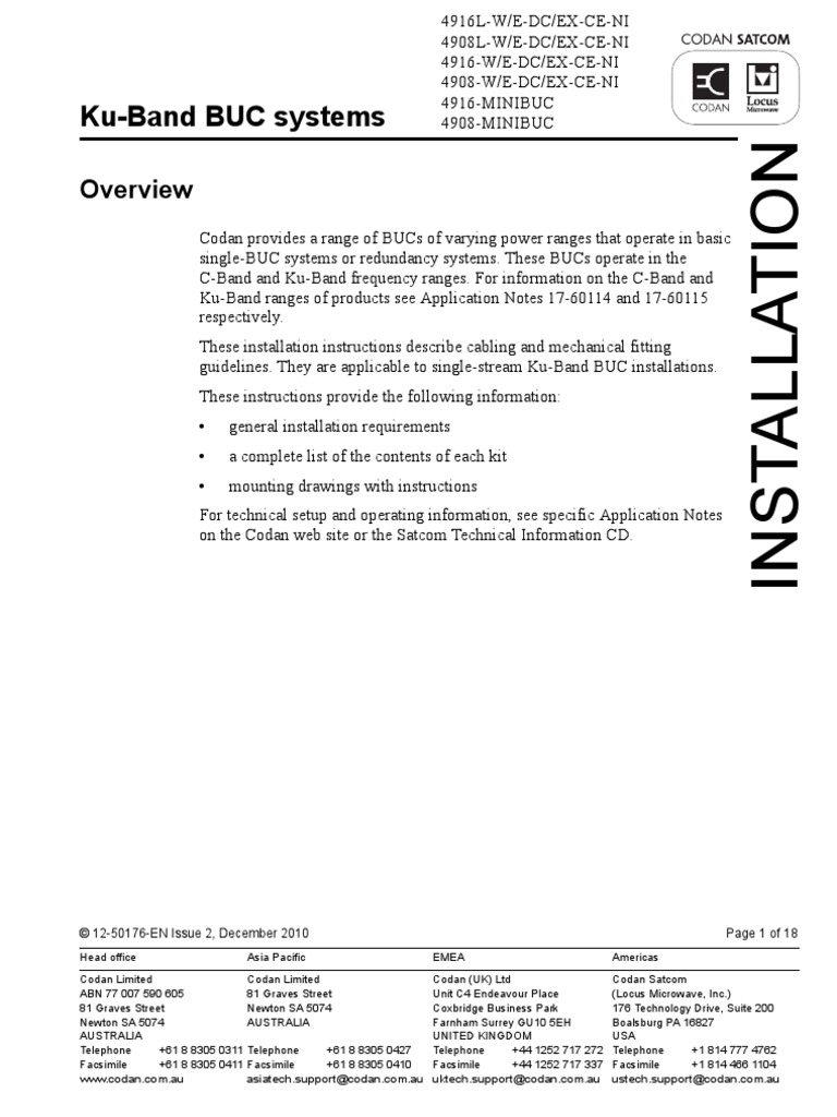 BUC Codan 4916-W-E-Dc-Ed-Ce-Ni | PDF | Electrical Connector | Alternating Current