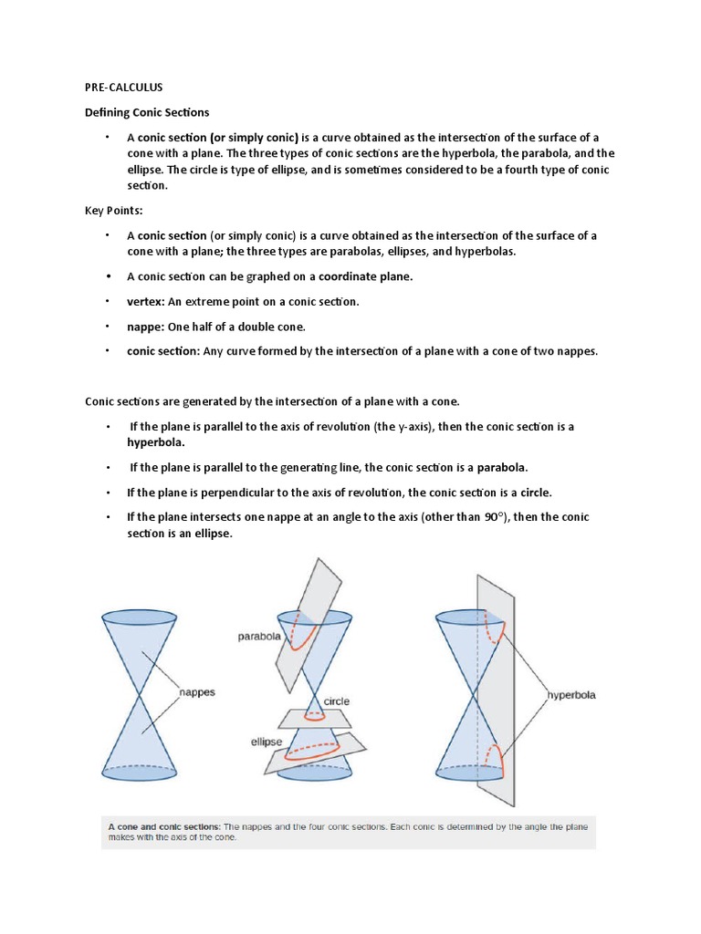 Pre Cal Reviewer | Download Free PDF | Ellipse | Perpendicular