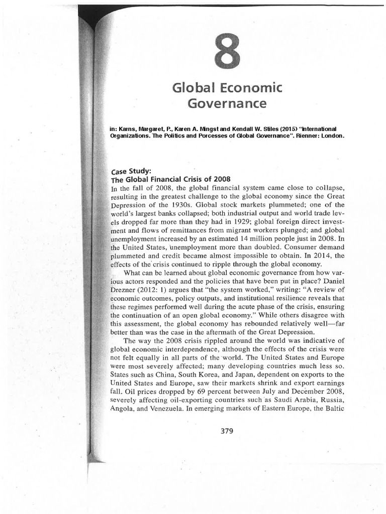 Global Governance Politics & Processes | PDF
