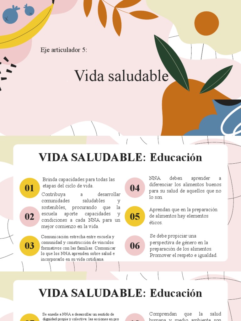 Eje Articulador. Vida Saludable. | PDF | Alimentos | Residuos