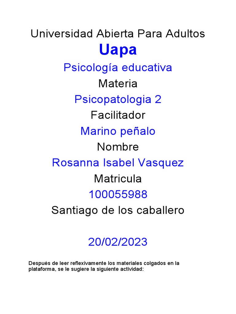 Psico 5 | PDF | Ciencias del comportamiento | Salud mental