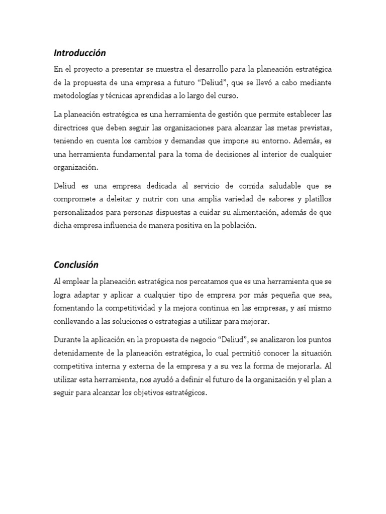 Introducción y Conclusion | PDF