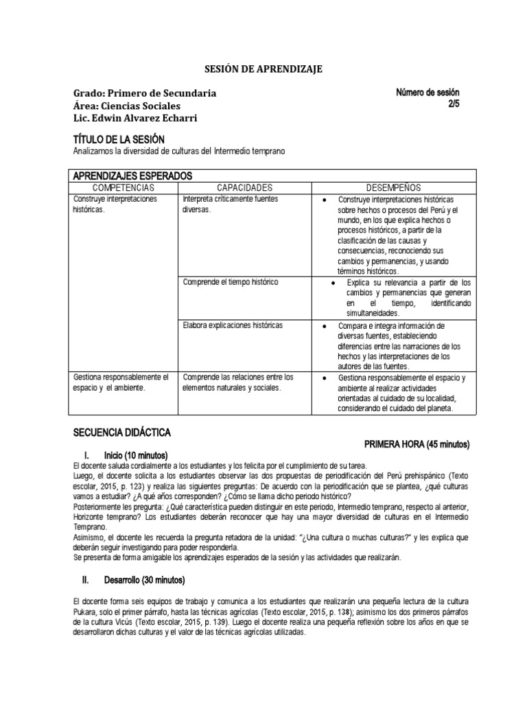 Hge1-U7-Sesion 02 | PDF