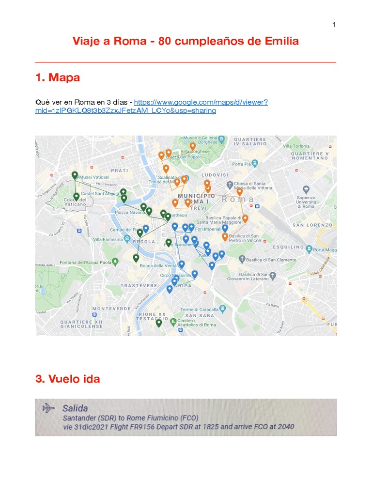 Viaje A Roma | PDF | Roma