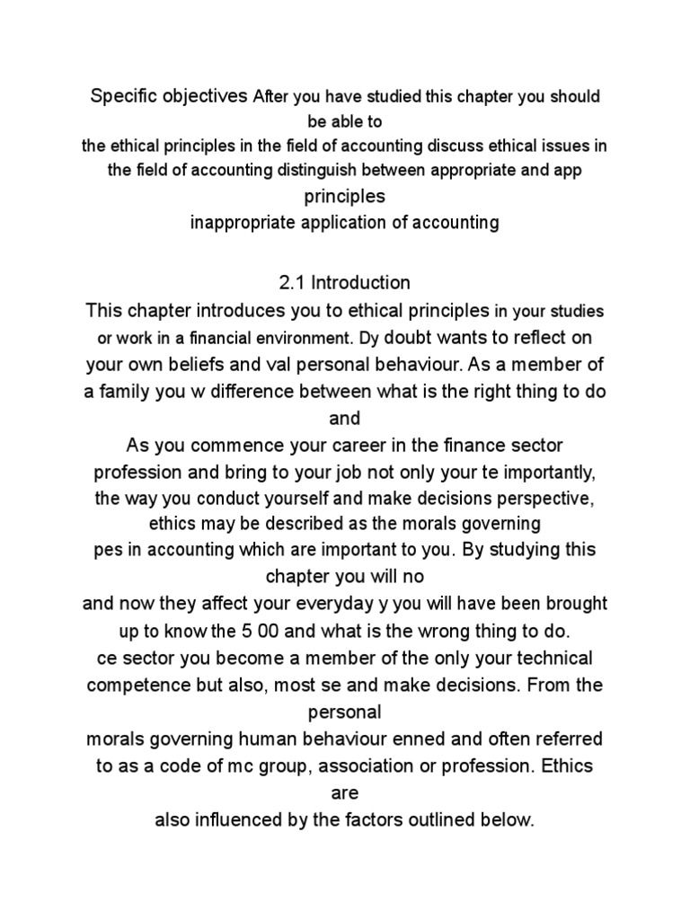 Inappropriate Application of Accounting | PDF | Accounting | Behavior