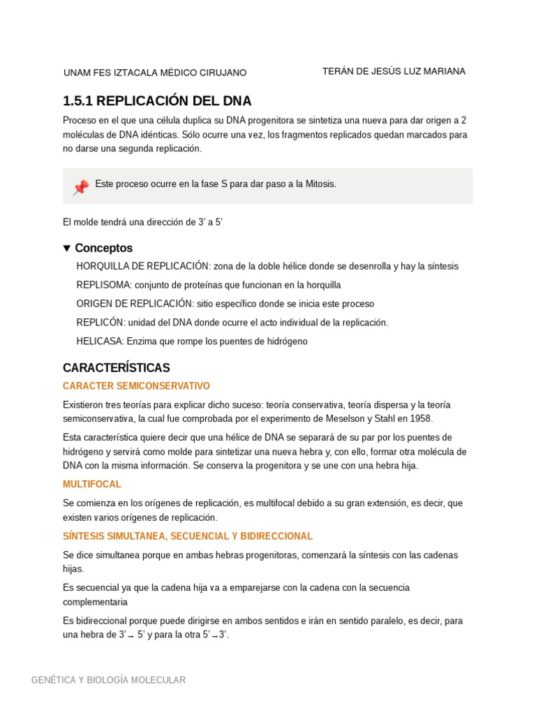 Replicación Del Dna | PDF | Replicación De Adn | Adn