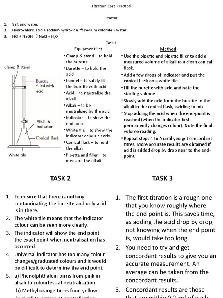 An Accurate Guide To Titration Neutralizing Acids And Bases Pdf
