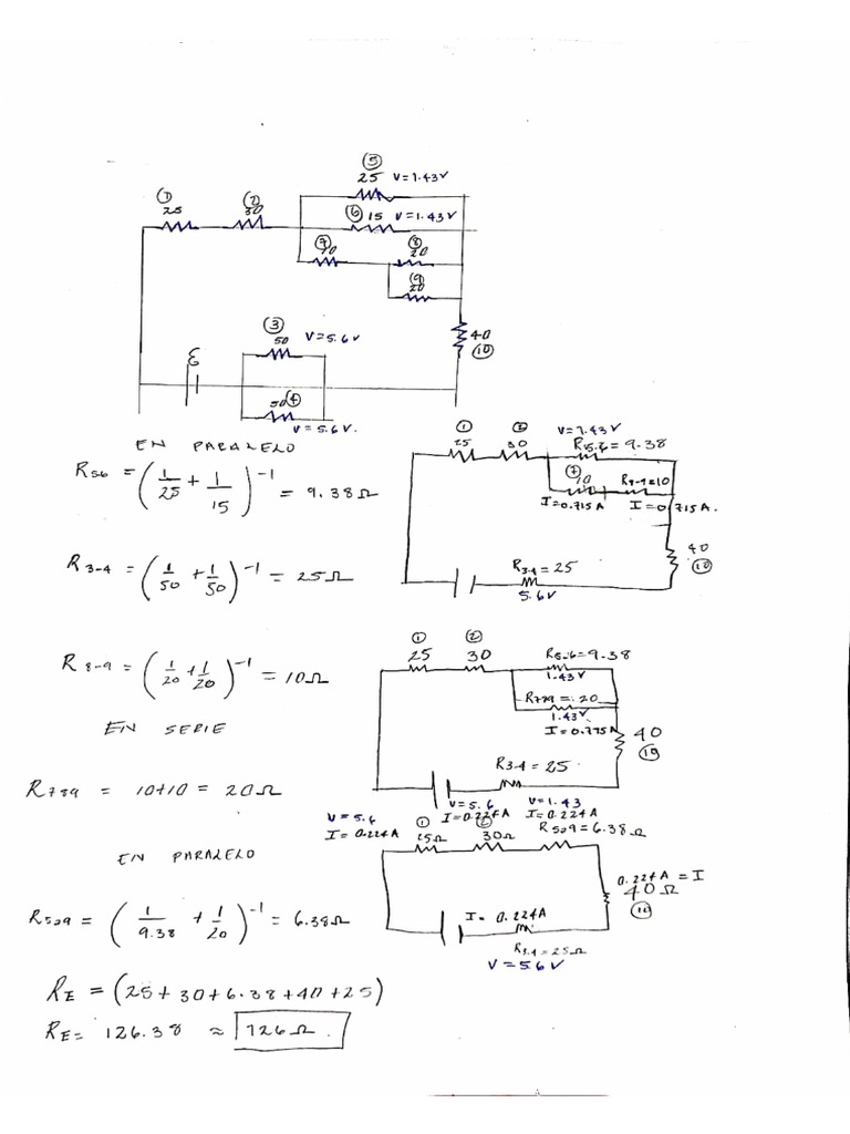 Circuitos Mixtos | PDF