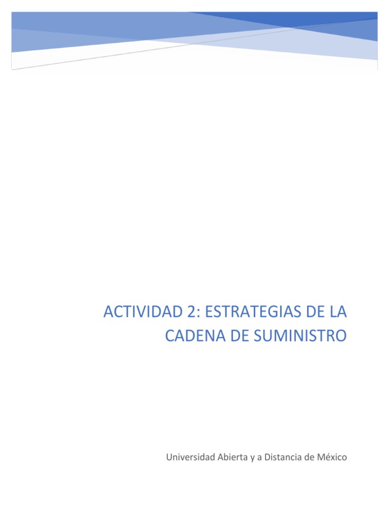 LCSU U3 A2 XXXX | PDF | Logística | Business