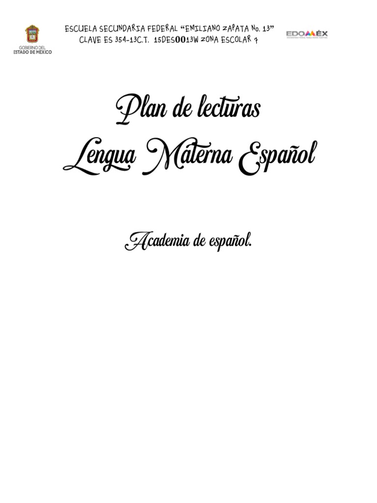 Plan de Lecturas | PDF
