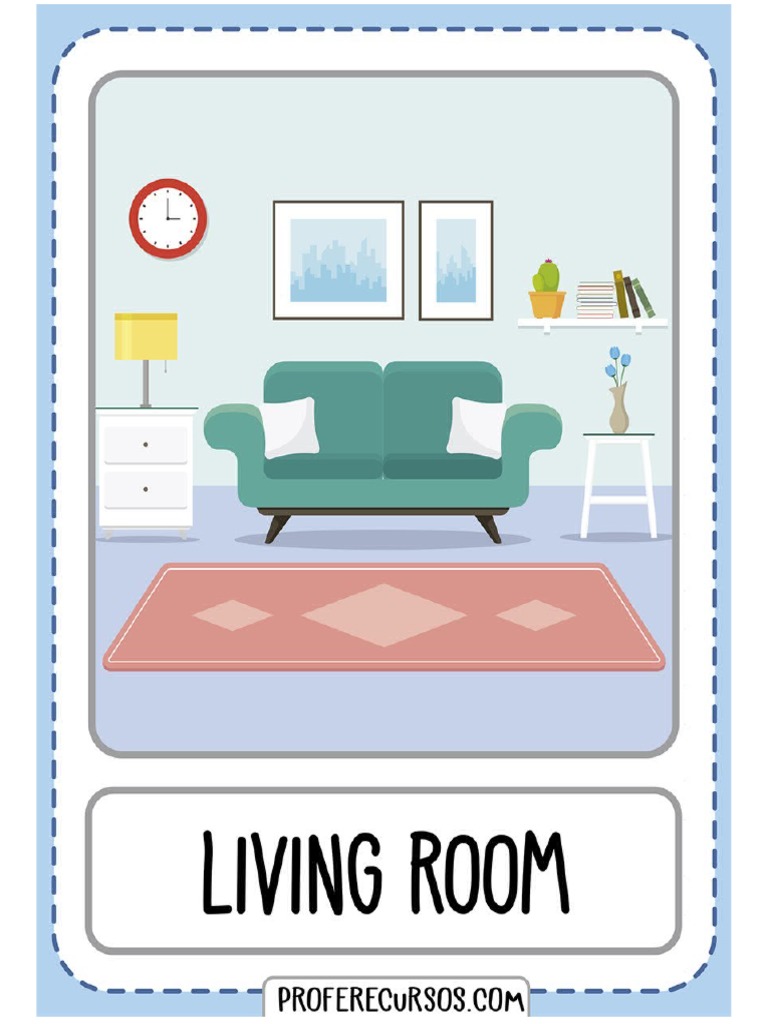 Flashcards Partes de La Casa | PDF