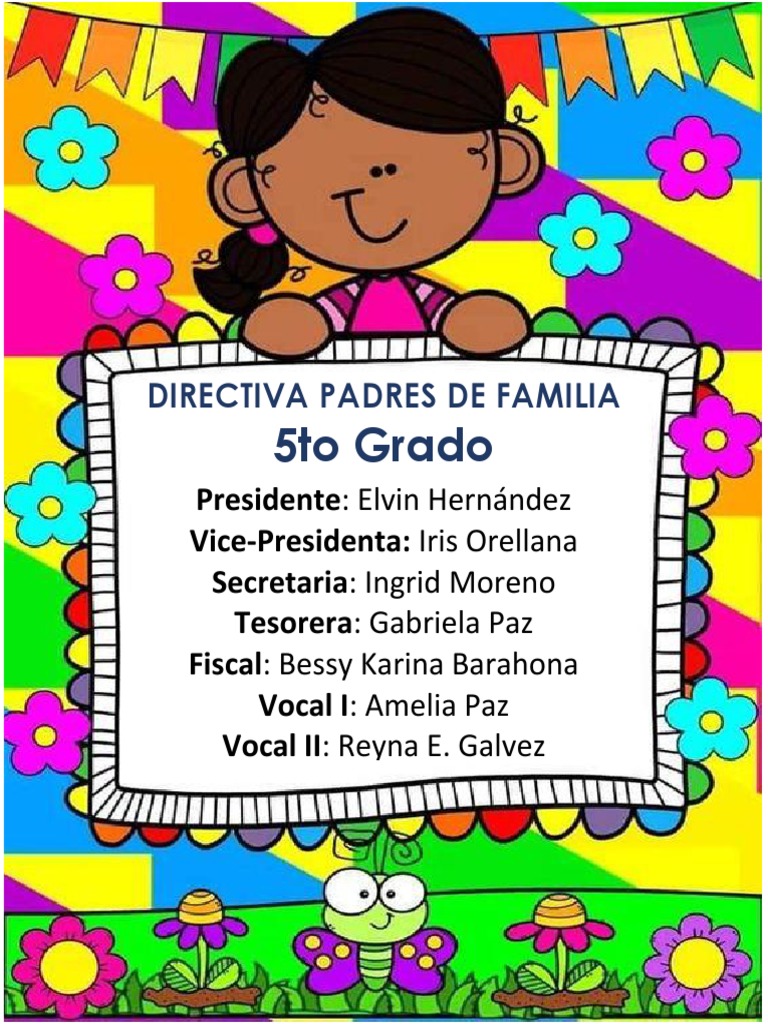Directiva Padres de Familia 5to Grado | PDF
