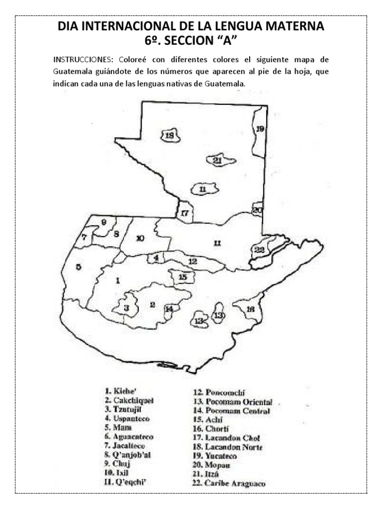 Instrucciones Mapa Colorear | PDF