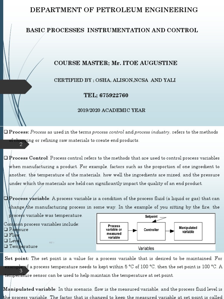 Basic Process Control | PDF | Control System | Control Theory