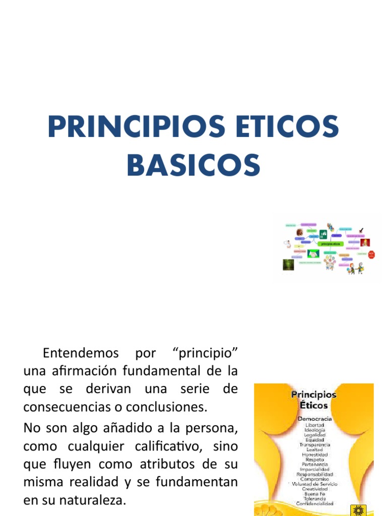 Principios Eticos Basicos | PDF | Realidad | Verdad