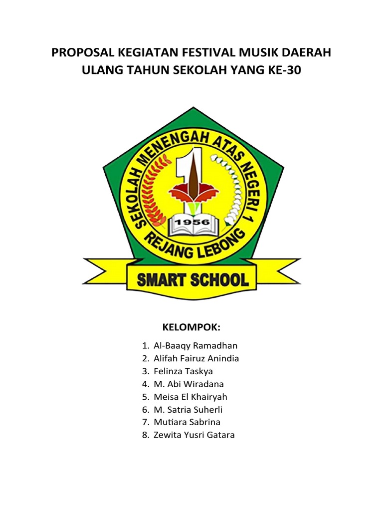 Proposal Kegiatan Festival Musik Daerah Ulang Tahun Sekolah Yang Ke | PDF