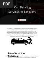 Car Detailing Checklist | PDF