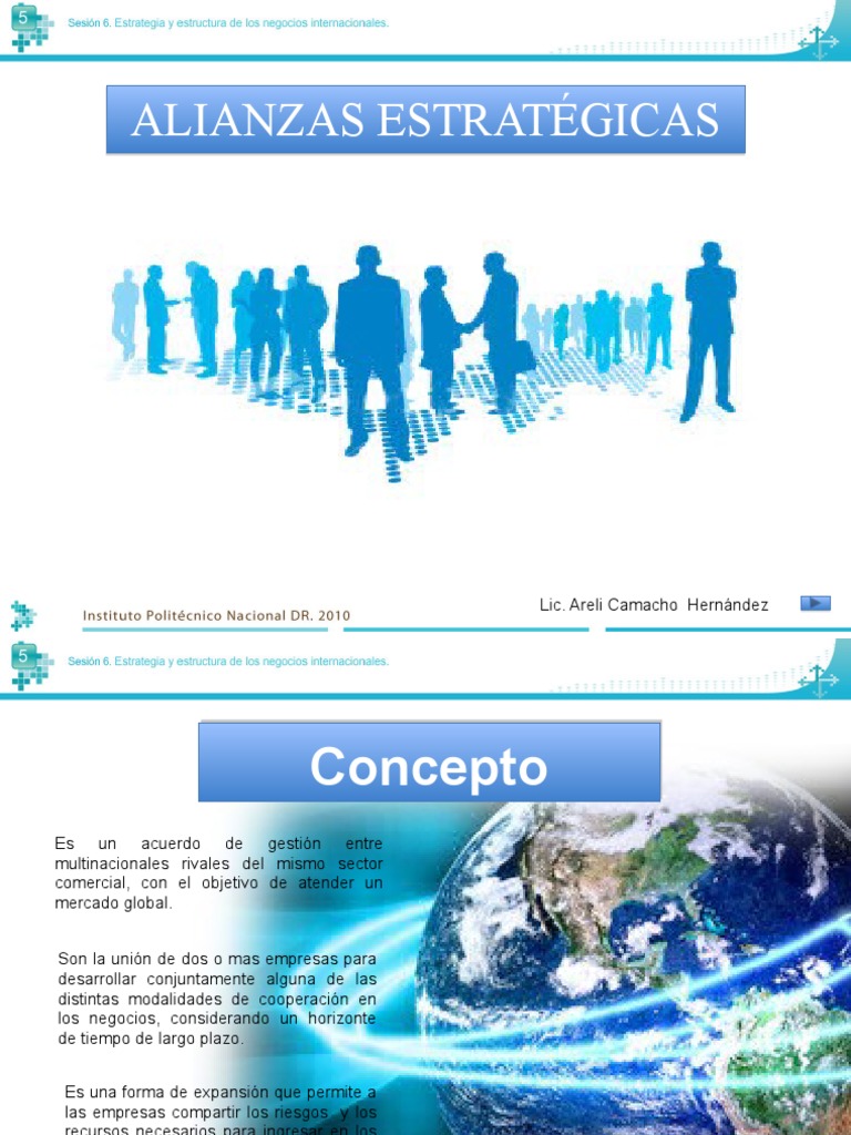 Fune U5 s6 Alianzas Estrategicas | PDF | Proyecto conjunto | Economias