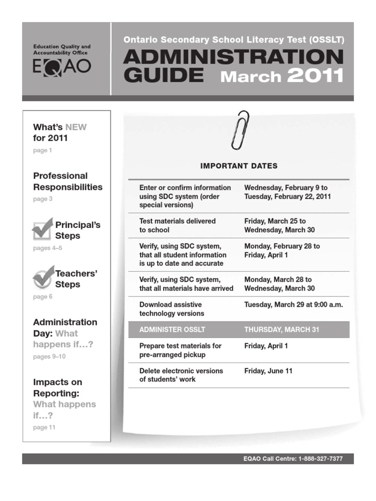 Osslt Admin Guide 2011 | PDF | Learning