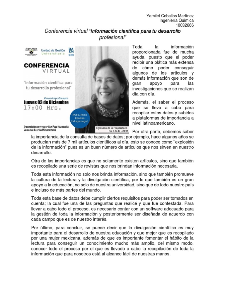Información Científica para Tu Desarrollo Profesional | PDF ...