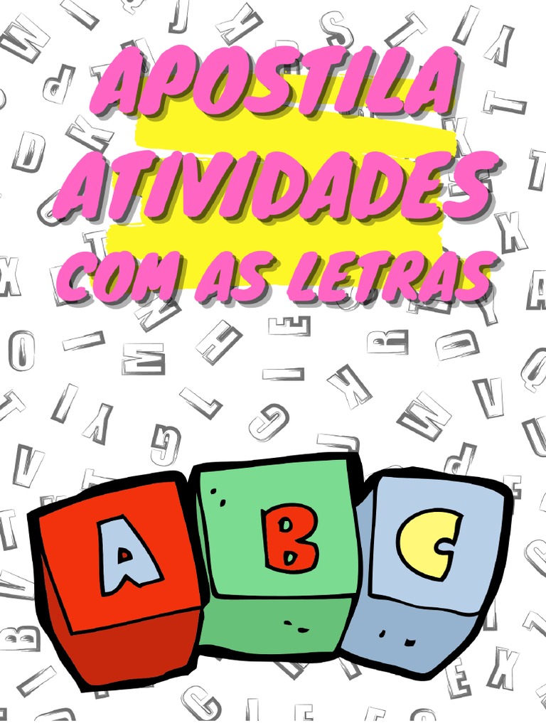 Apostila Atividades Com As Letras | PDF | Alfabeto | Agrupamento