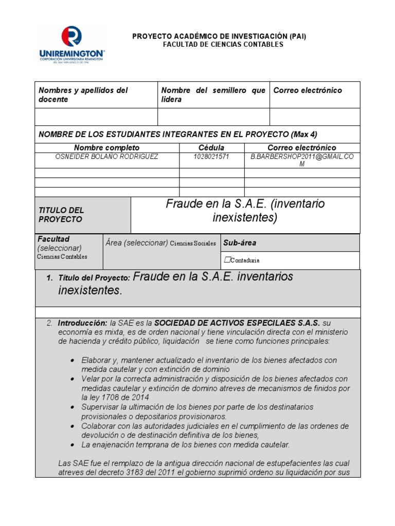 Formato Pai Virtual | PDF