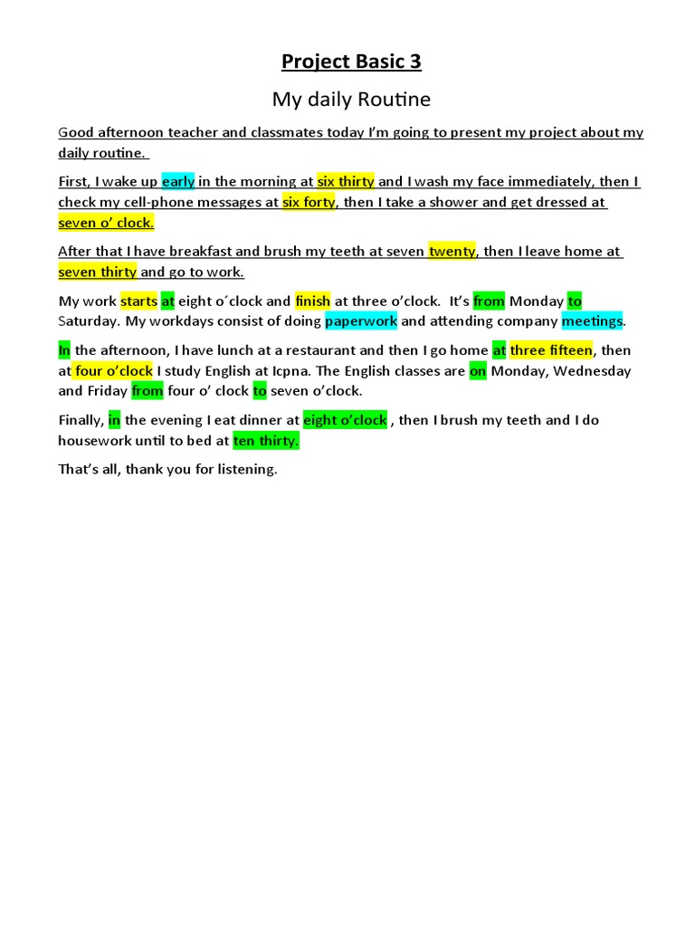 Project Basic 3 | PDF