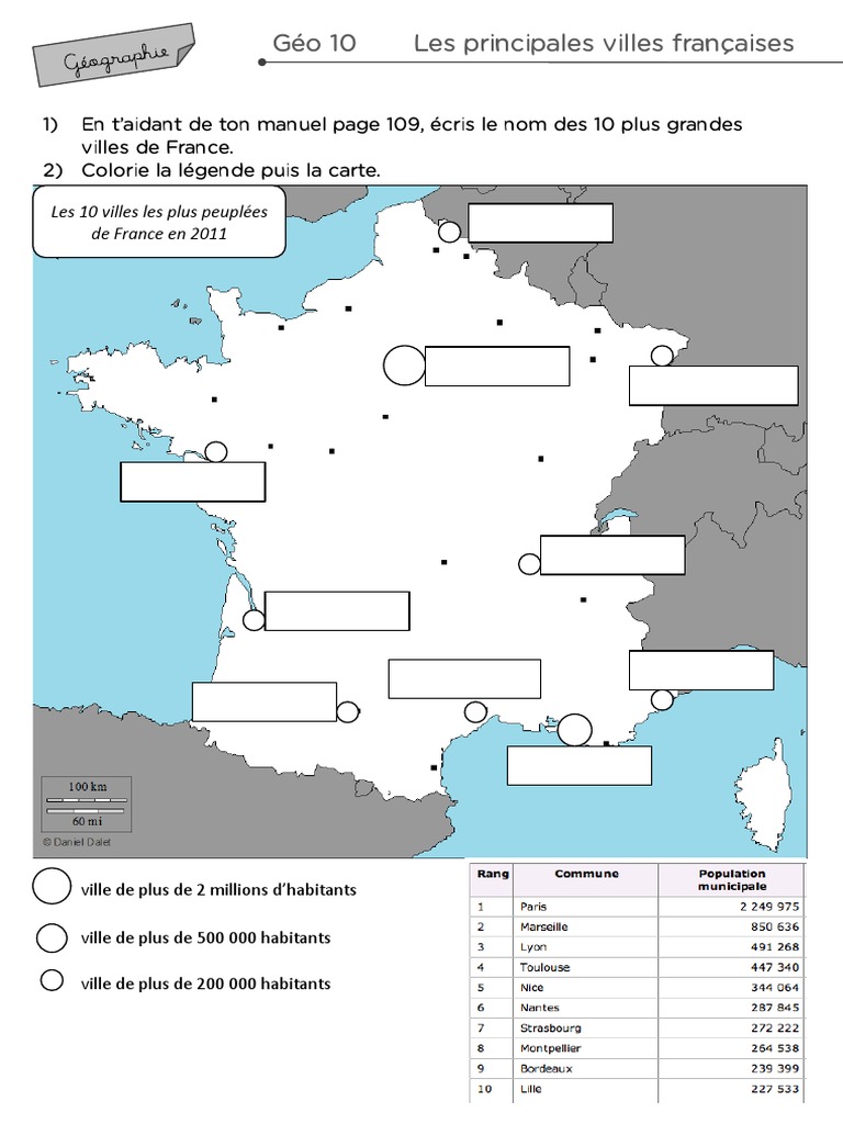 Carte Des Villes De France Les Plus Grandes Villes Du Pays Villes Les