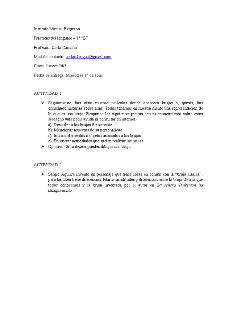 Clase Dos Primero | PDF