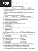 4th Quarter Exam in Cookery-9 | PDF | Custard | Desserts