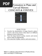Image Formation in Concave and Convex Mirrors | PDF | Mirror | Glass ...