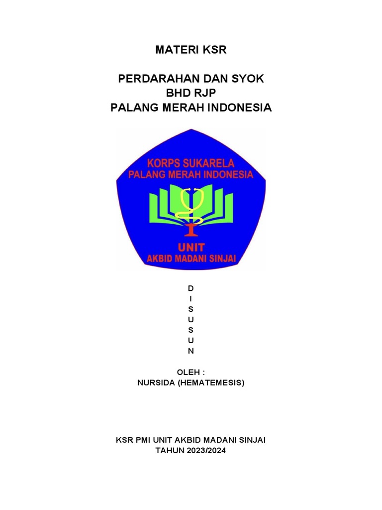 Materi KSR Perdarahan Dan Syok BHD RJP Palang Merah Indonesia | PDF