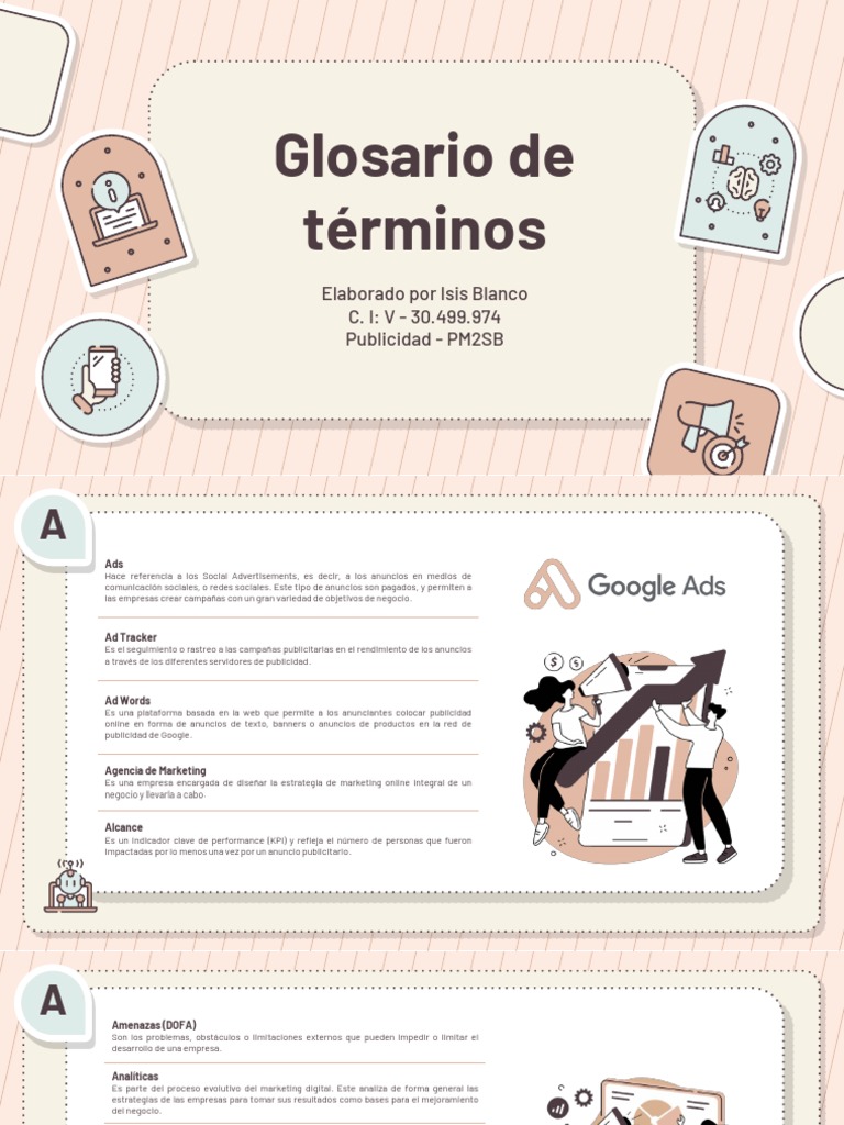 Isis Blanco PM2SB - Glosario de Términos | PDF | Publicidad online | Marketing