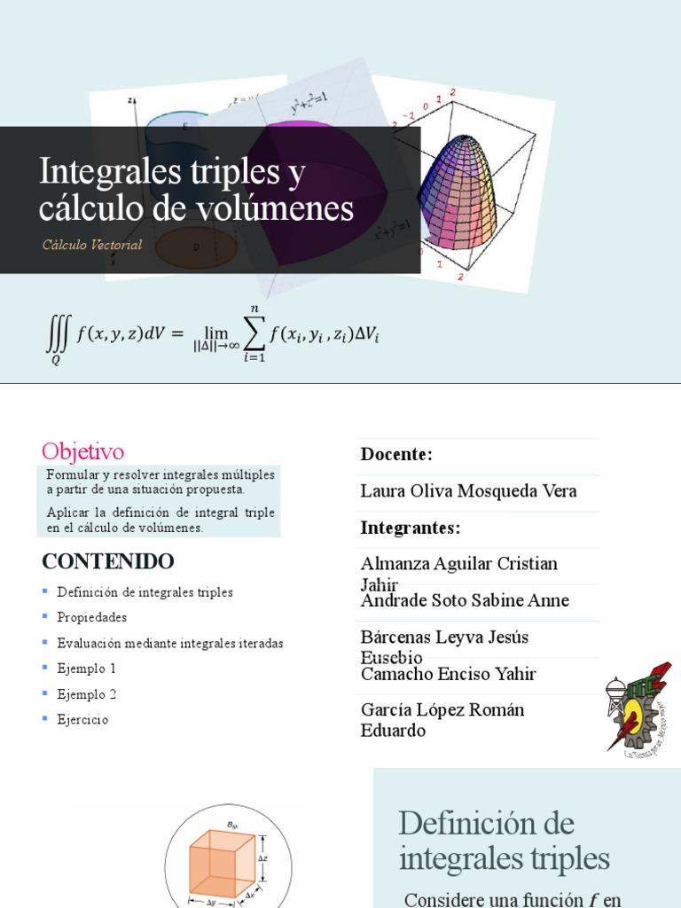 Integrales Triples y Cálculo de Volúmenes | PDF