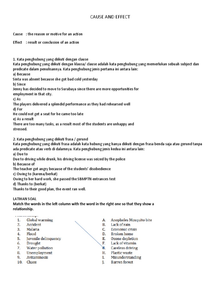 Cause and Effect | PDF | Linguistics