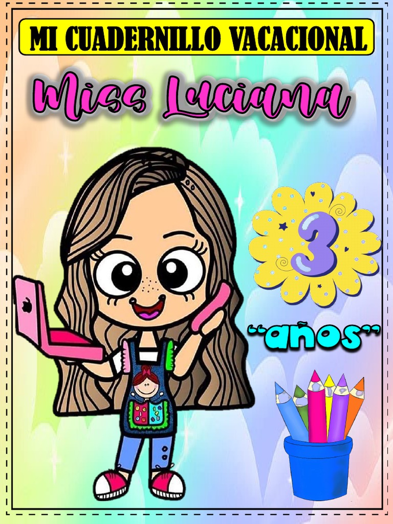 Mi Cuadernillo Vacacional 3 Años Misss Nuee | PDF | Color | Rojo