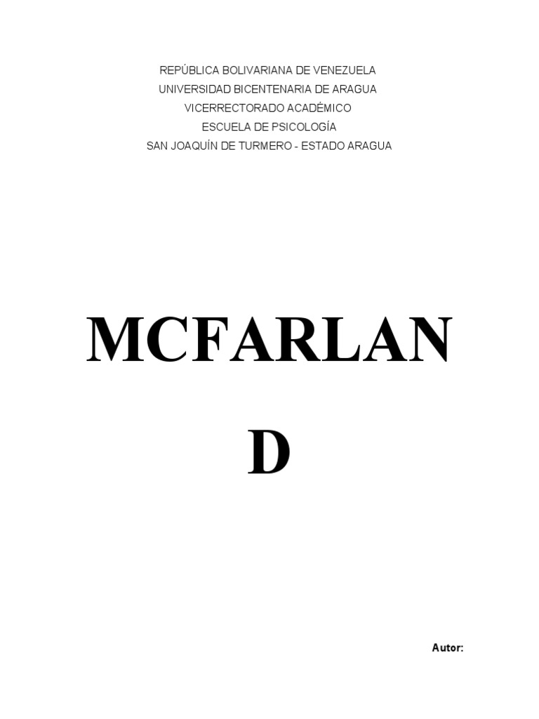 Mcfarland | PDF