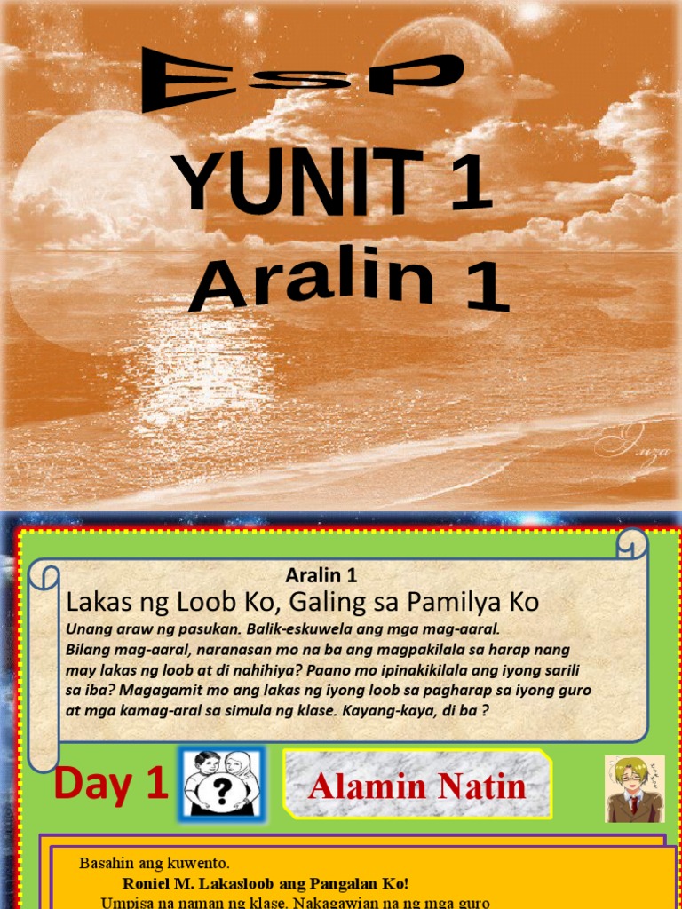 Grade 4 PPT - ESP - Q1 - Aralin 1 | PDF