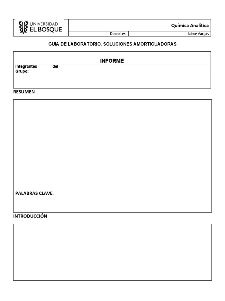 Guia 5. Soluciones Amortiguadoras | PDF